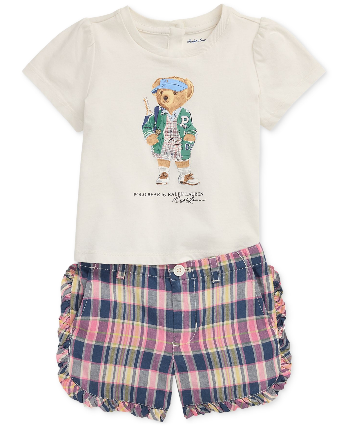 Click here for Polo Ralph Lauren Baby Girls Polo Bear Tee & Madra... prices