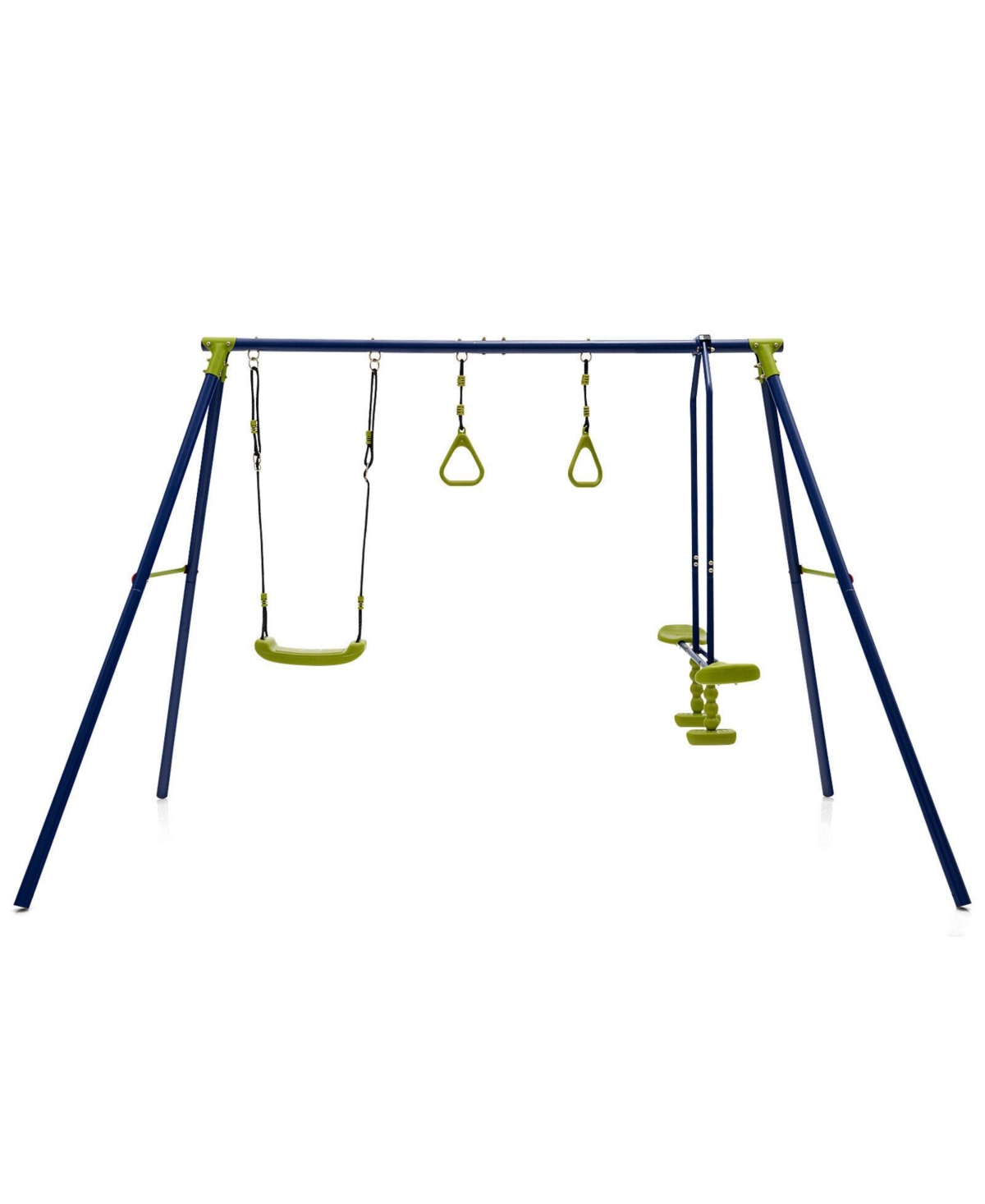 Click here for 3-in-1 Outdoor Swing Set for Kids Aged 3 to 10 - B... prices