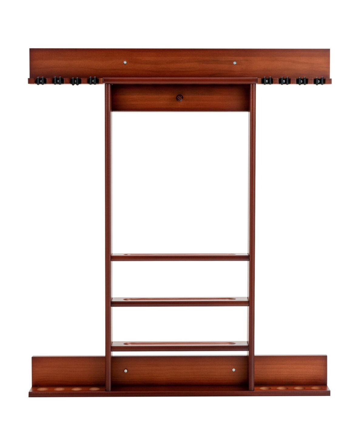 Click here for Wall-mounted Billiards Pool Cue Rack Only - Brown prices