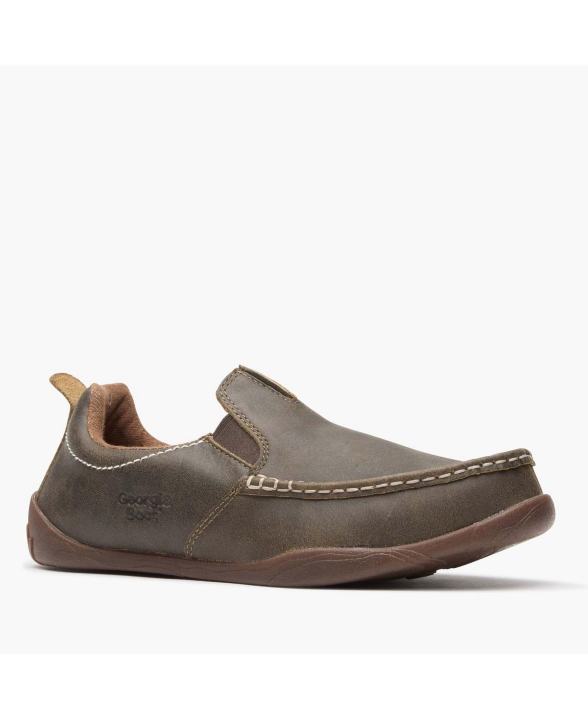 Click here for Georgia Boot Mens Cedar Falls Moc-Toe Slip On - Br... prices