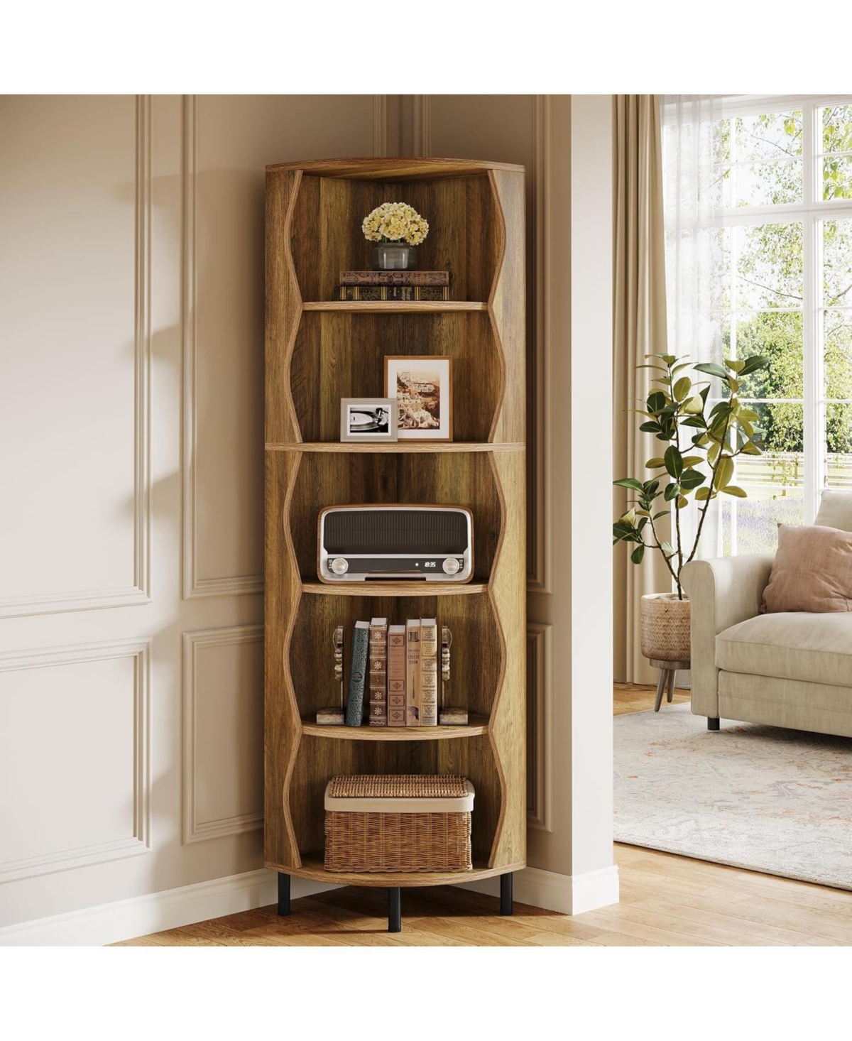 Click here for Tribesigns 5-Tier Corner Shelf  71.5-Inch Tall Cor... prices