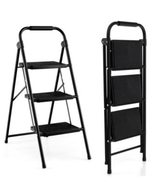 3-Step Ladder with Wide Anti-Slip Pedal-3-Step - Macy's