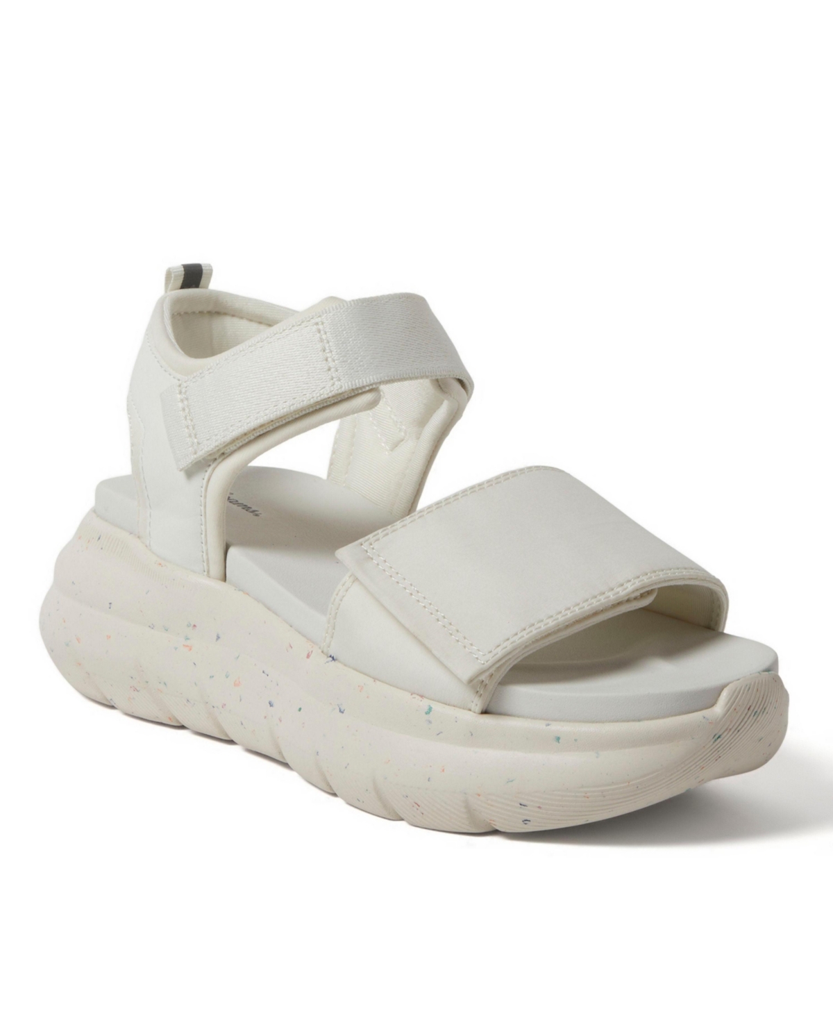 Click here for Dearfoams Womens Odell Platform Sandal - Bone prices