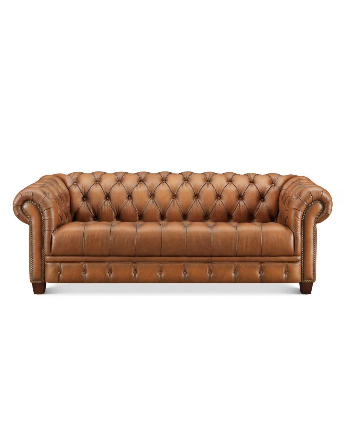 Click here for Hydeline York 89 Top Grain Leather Sofa - Saddle B... prices