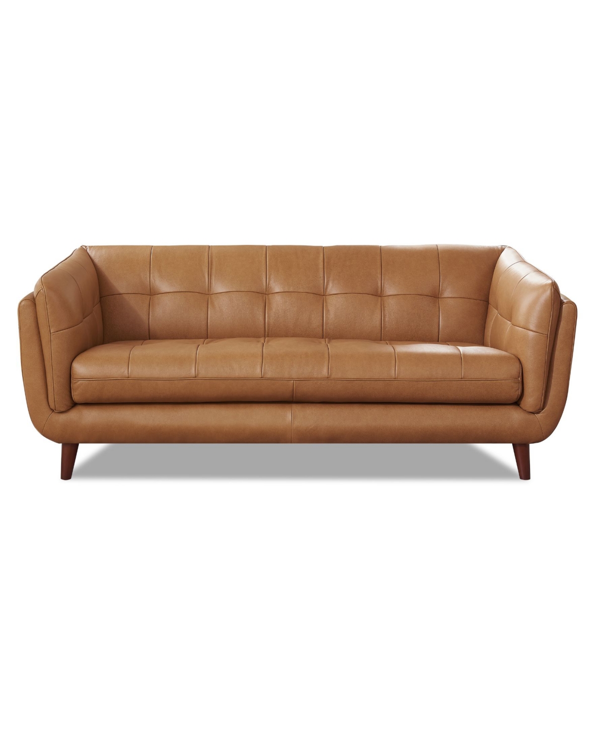 Click here for Hydeline Solana 88 Top Grain Leather Sofa - Cinnam... prices