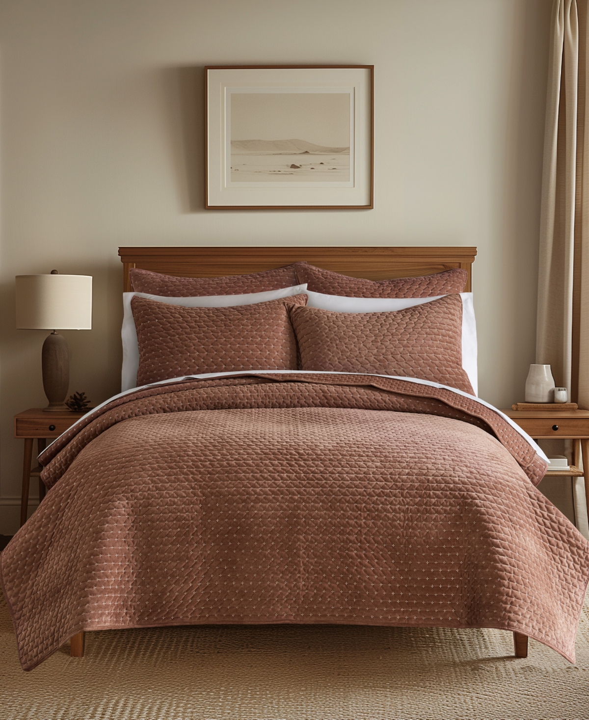 Click here for Levtex Velvet Stitch Reversible 3-Pc. Quilt Set  F... prices