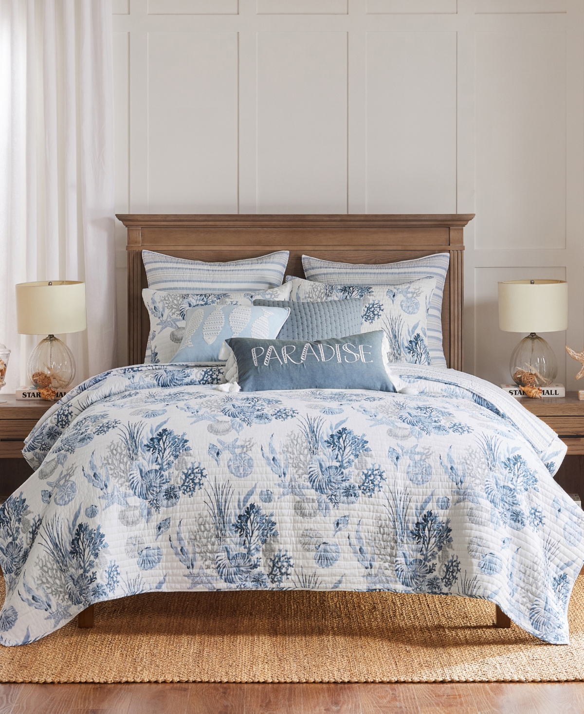 Click here for Levtex Coral Landing Reversible 3-Pc. Quilt Set  K... prices