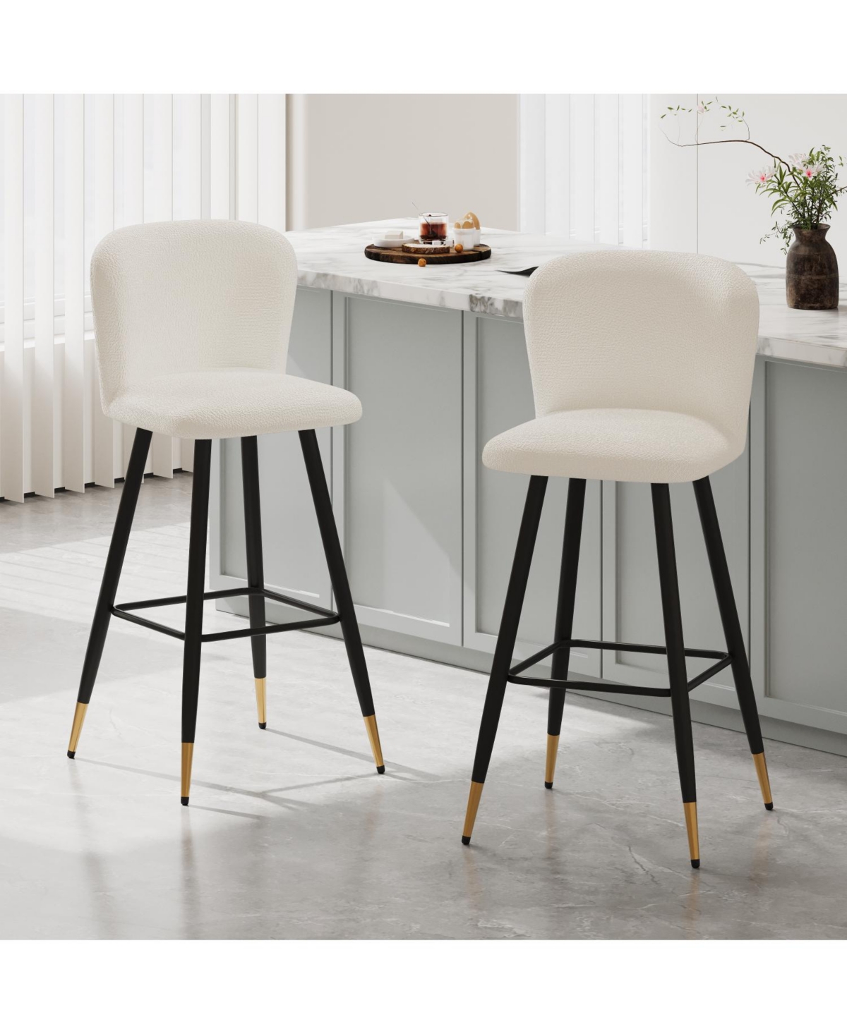 Click here for Streamdale Modern 30" Barstool with White Sea... prices