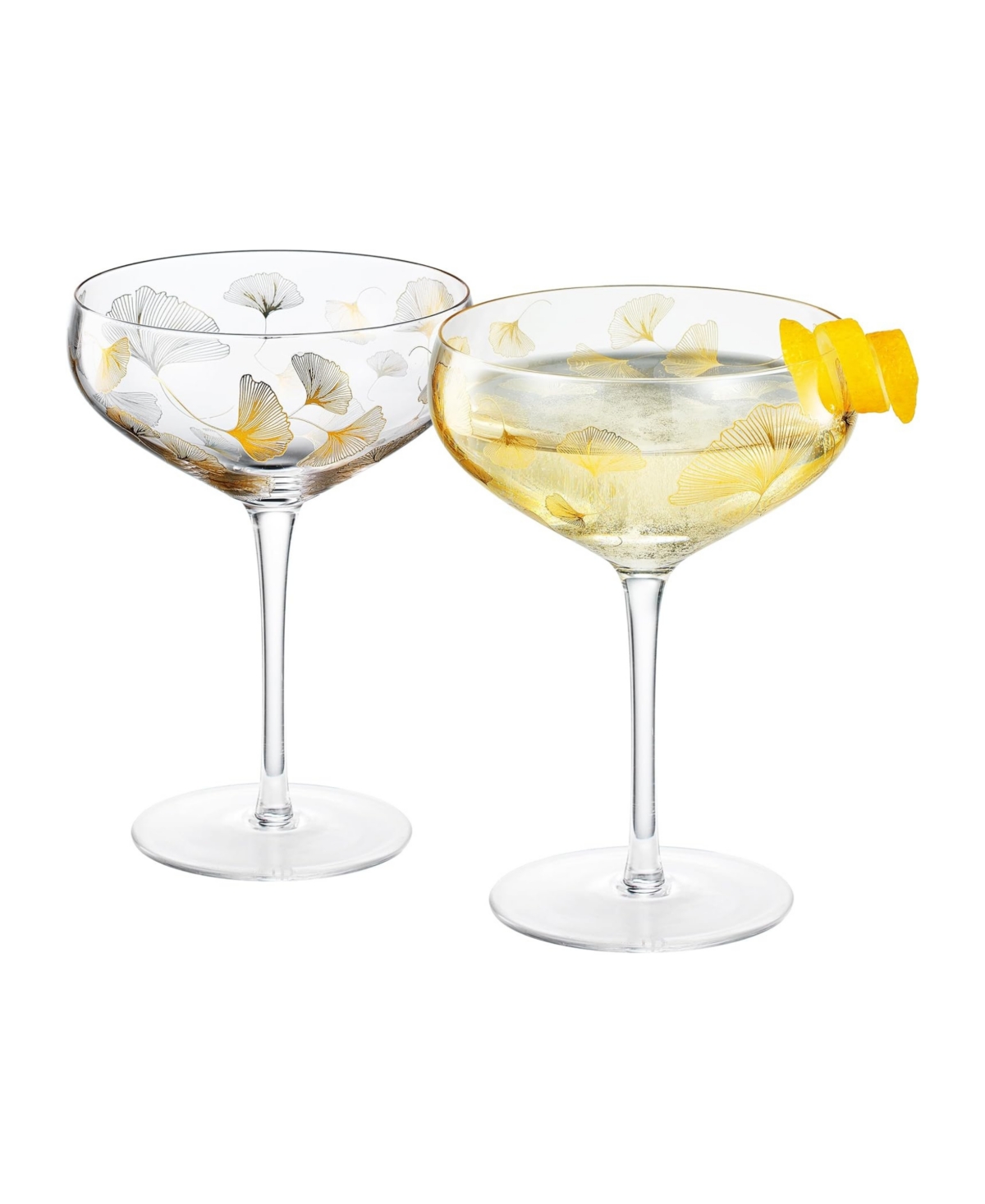 Click here for The Wine Savant Vintage Ginkgo Leaf Champagne Coup... prices