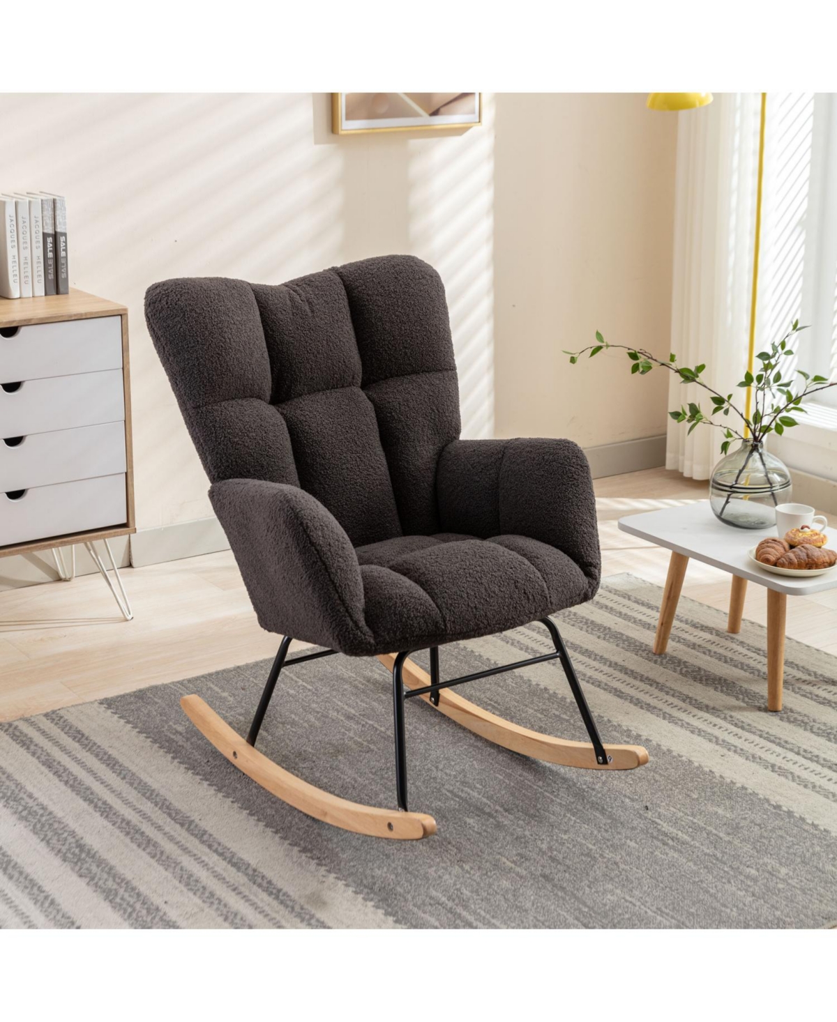 Click here for Streamdale Teddy Fabric Rocking Chair for Nursery... prices