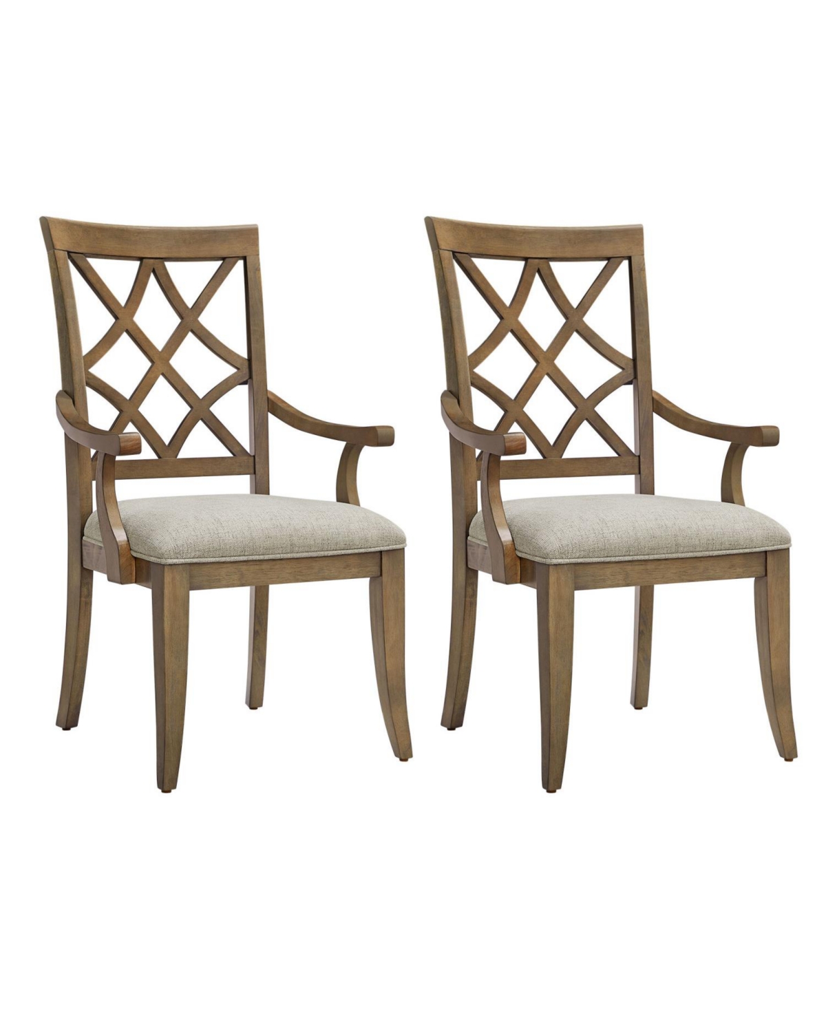 Click here for Streamdale Retro Upholstered Arm Dining Chairs (Se... prices