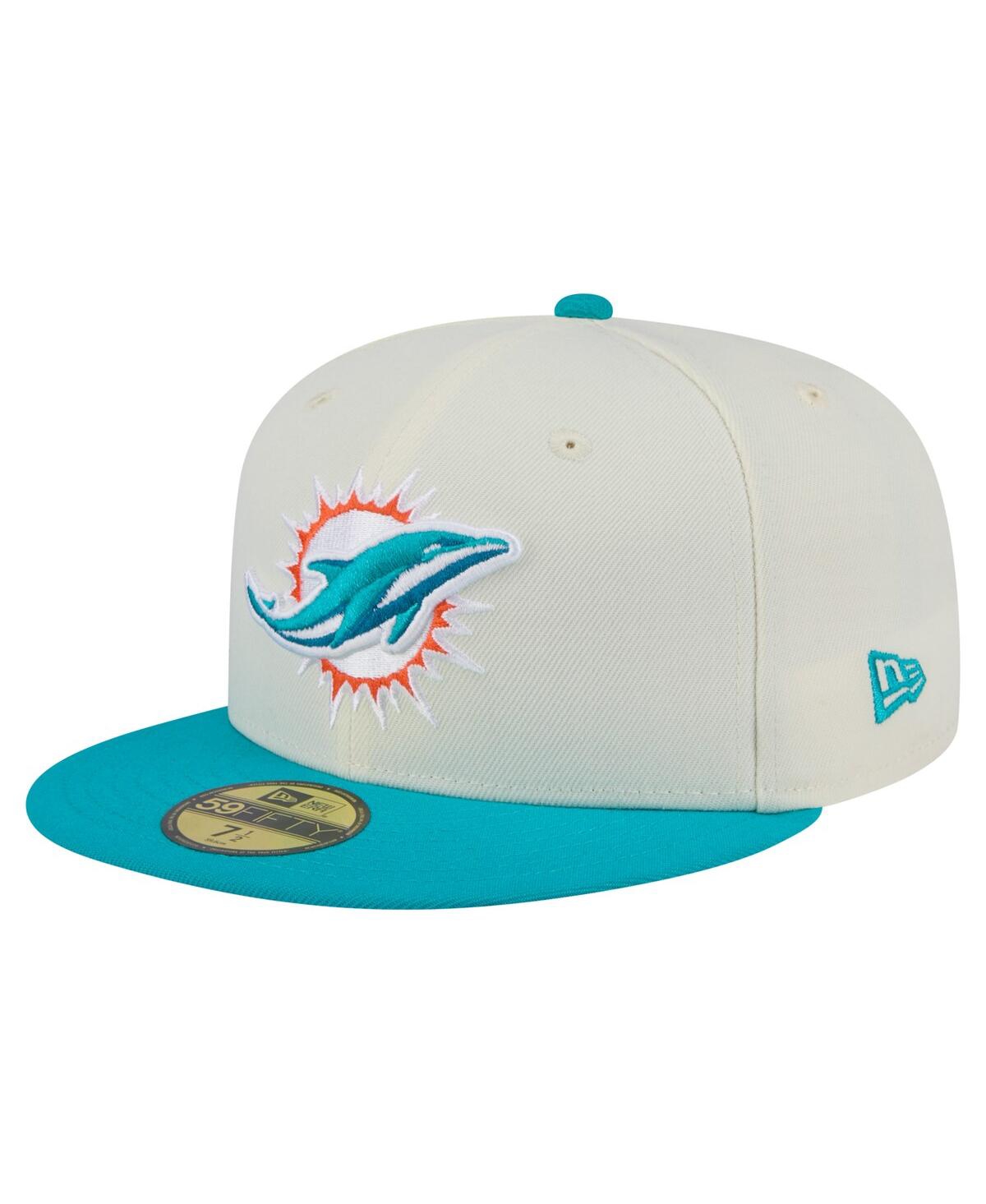 Click here for New Era Mens White/Aqua Miami Dolphins Main 59FIFT... prices