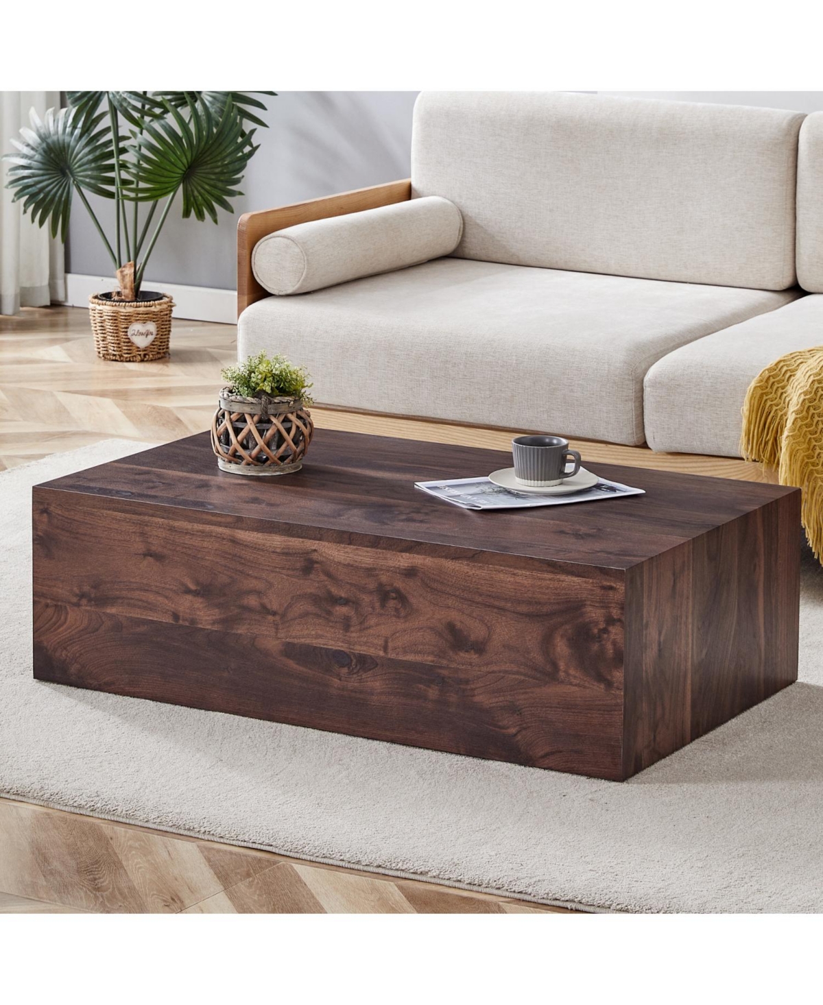 Click here for Streamdale Furniture Walnut Wood Grain Coffee Tabl... prices