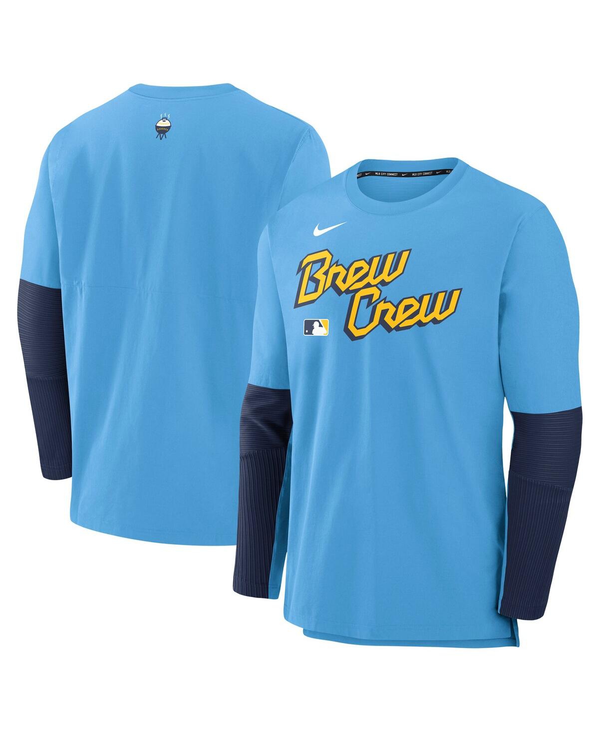 Click here for Nike Mens Light Blue Milwaukee Brewers Authentic C... prices