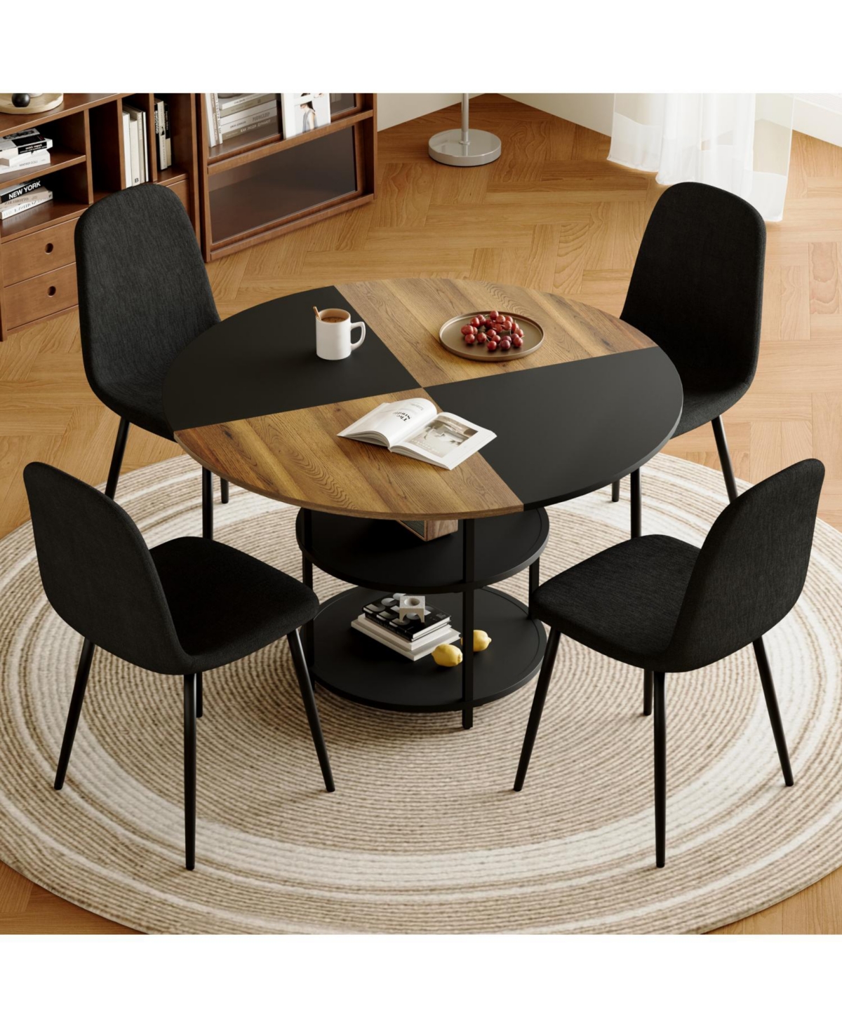 Click here for Streamdale Furniture 47 Round Dining Table Set wit... prices