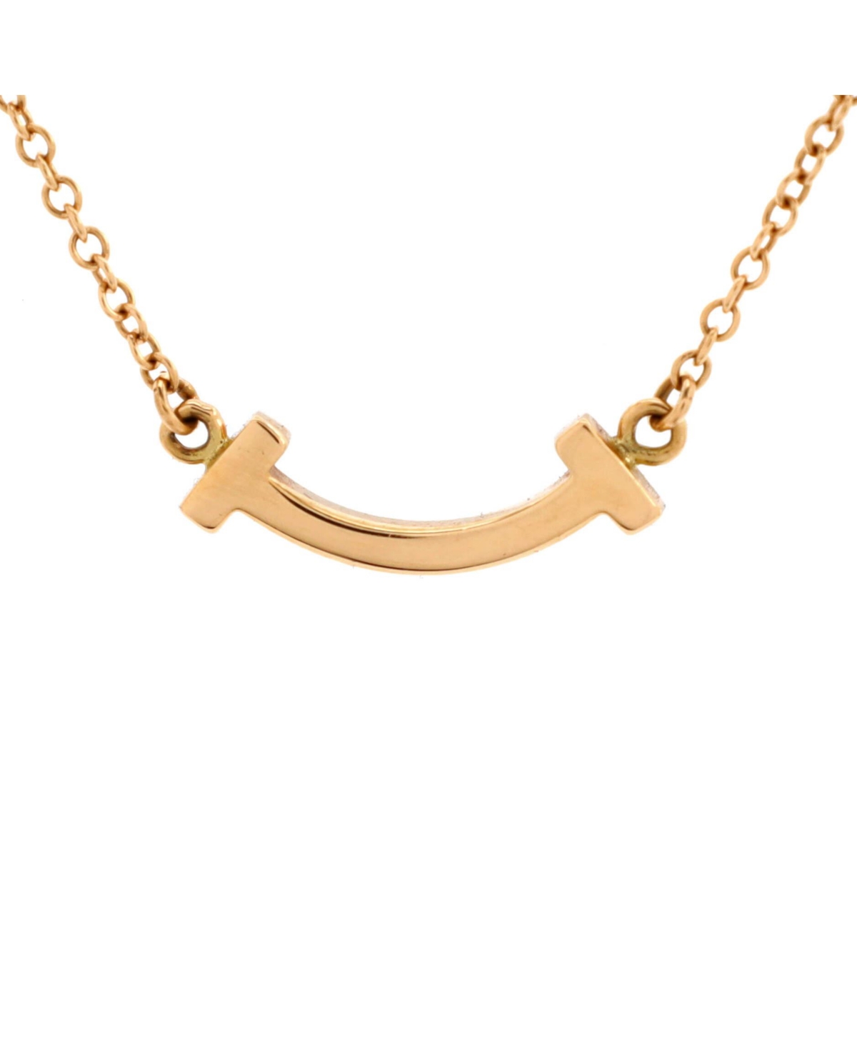 Click here for Pre-Owned Tiffany & Co. Mini T Smile Pendant Neckl... prices