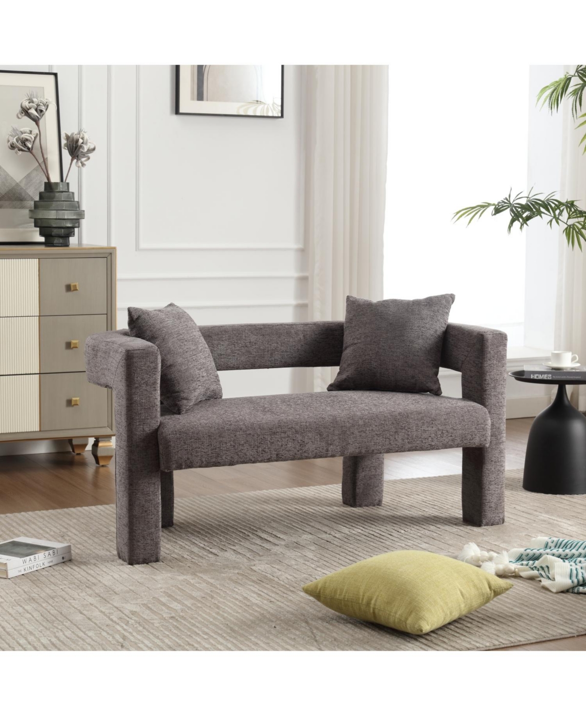Click here for Streamdale Modern Chenille Loveseat Comfy 2-Seater... prices