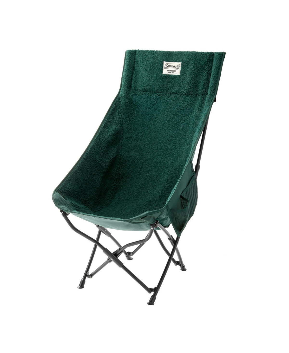 Click here for Coleman High-Back Sherpa Chair - Green prices