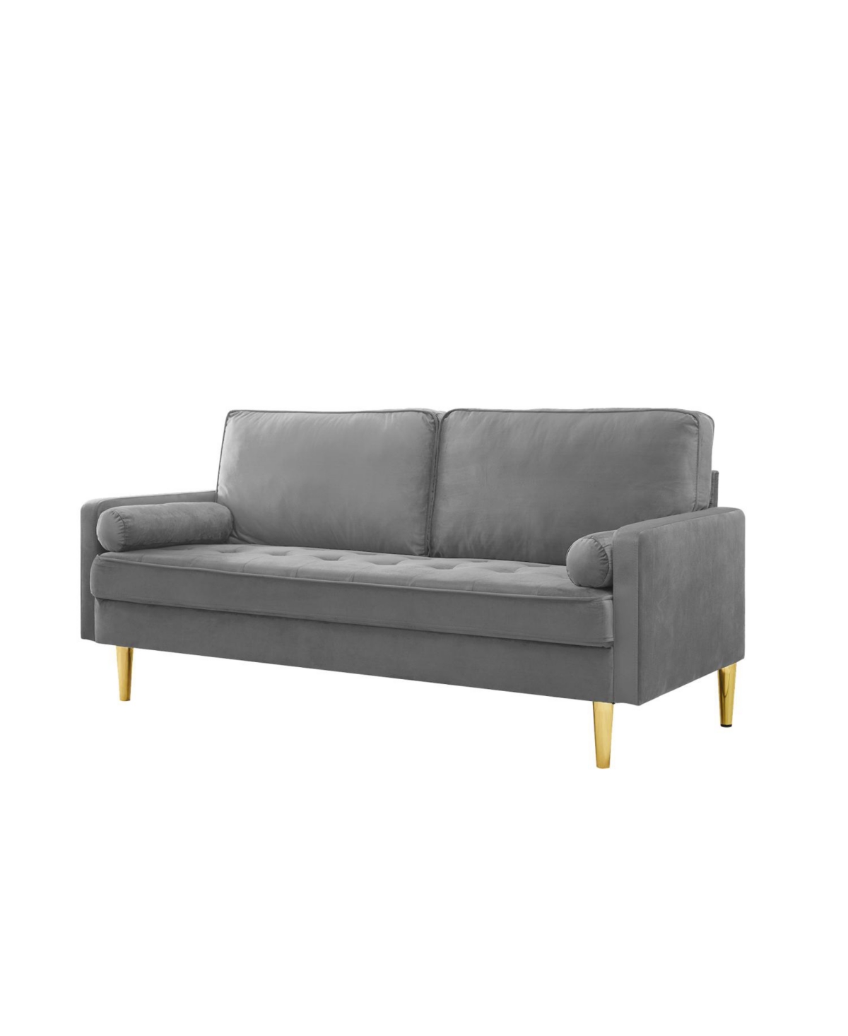 Click here for Streamdale Velvet Sofa 65 inch - Grey prices