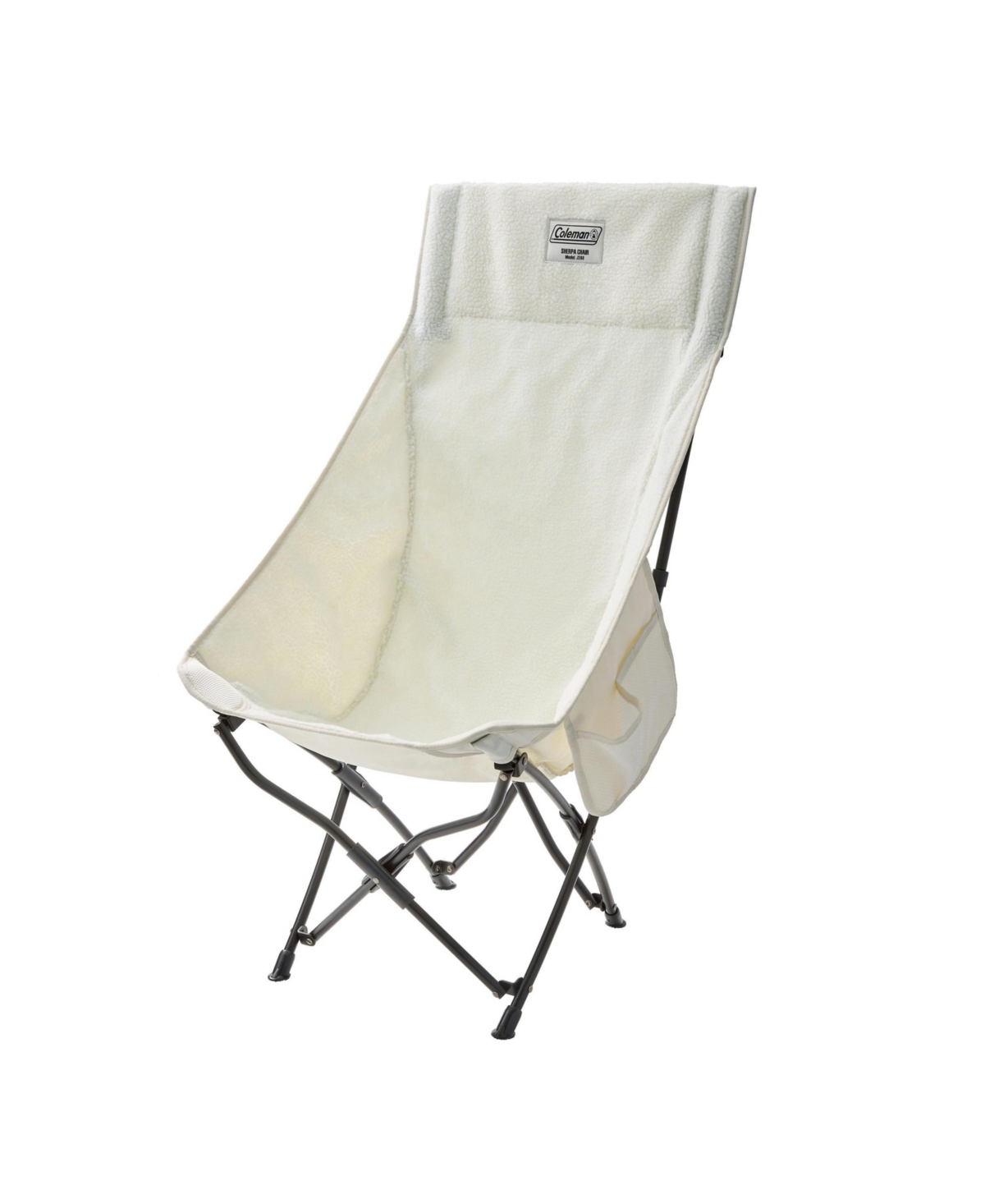 Click here for Coleman High-Back Sherpa Chair - White prices