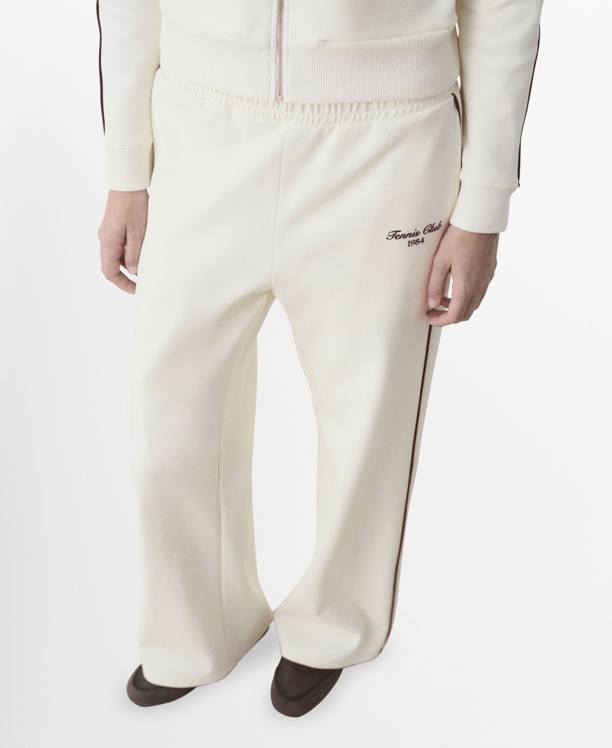 Click here for Mango Womens Contrasting Stripe Cotton Jogger Pant... prices