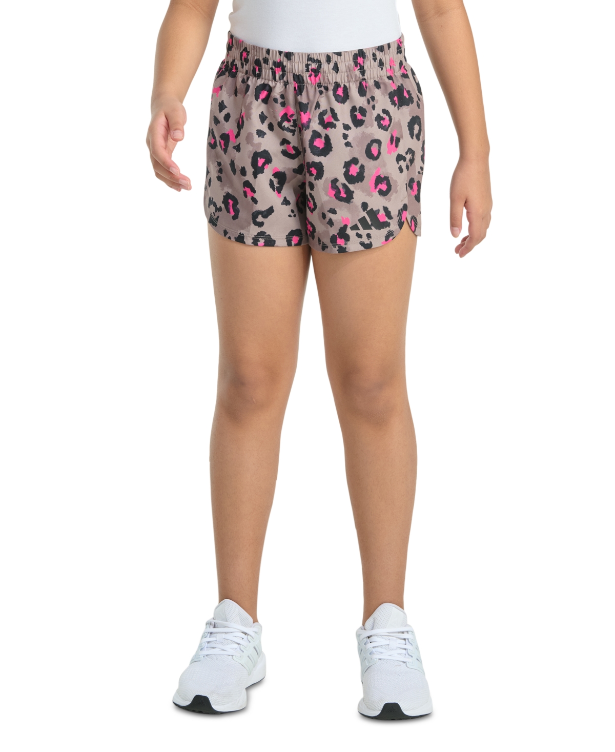 Click here for adidas Big Girl Elastic Waistband Printed Woven Pa... prices