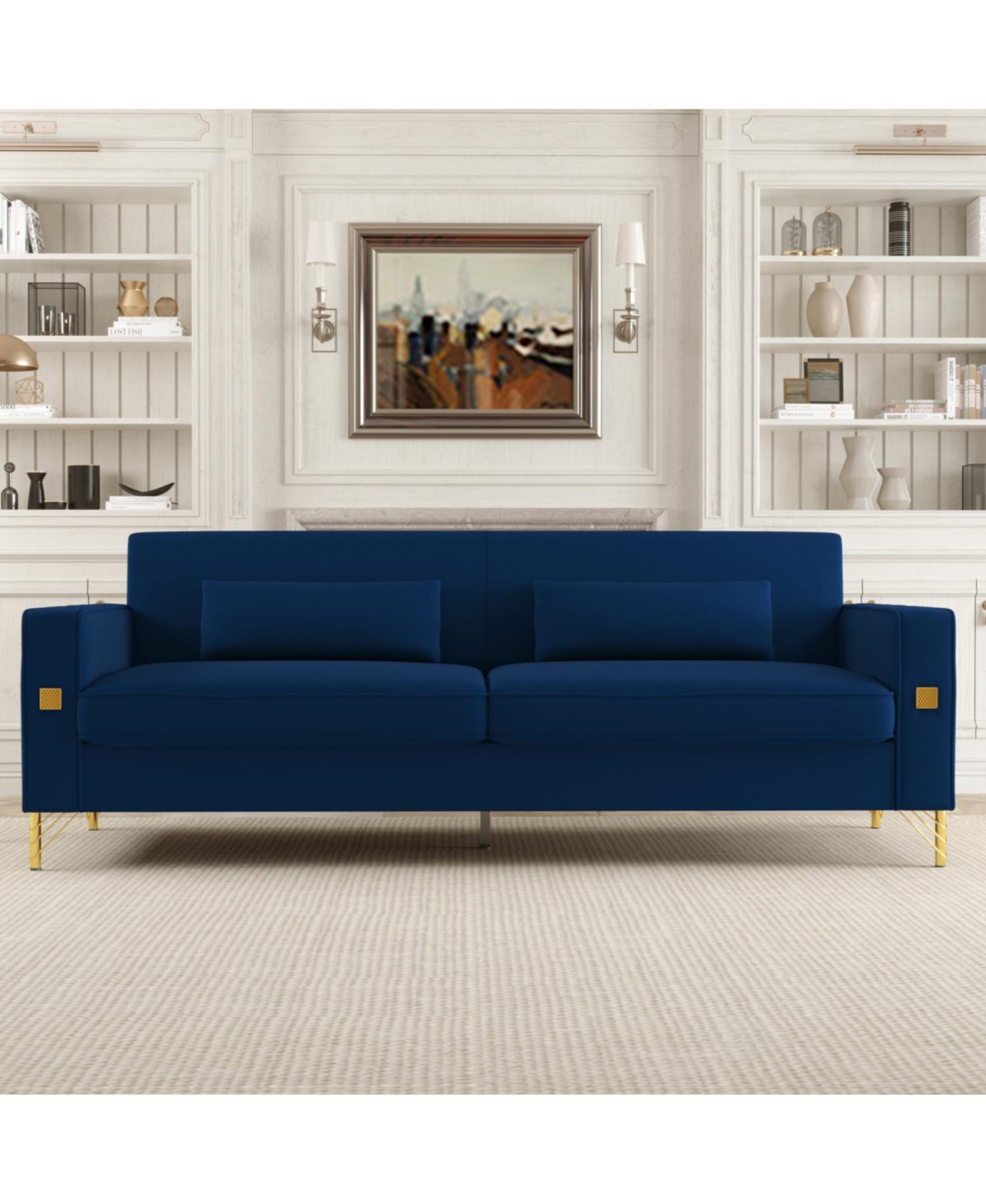 Click here for Streamdale Blue Sofa - Retro blue prices