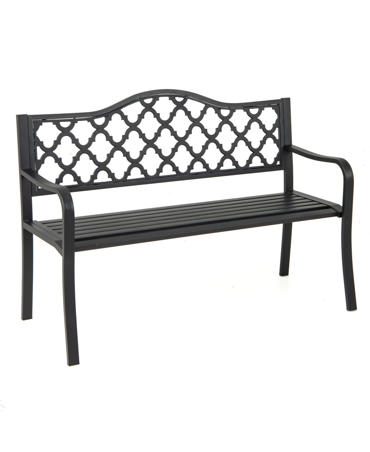 Click here for 50.5 Inch Patio Bench with Curved Armrests for 2-3... prices