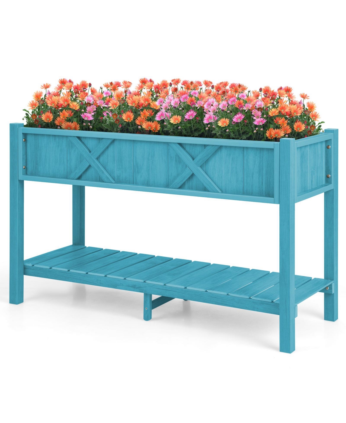 Click here for Poly Wood Elevated Planter Box with Legs Storage S... prices