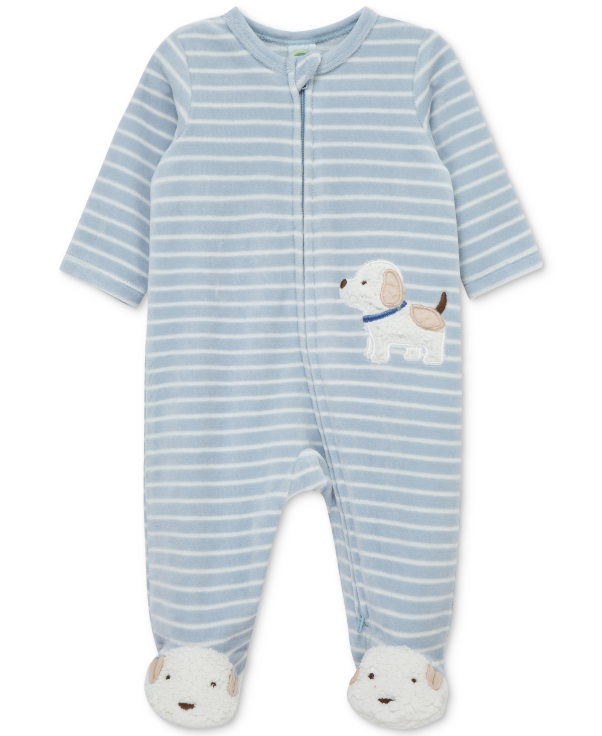 Click here for Little Me Baby Boys Fluffy Pup Velour Footed Cover... prices