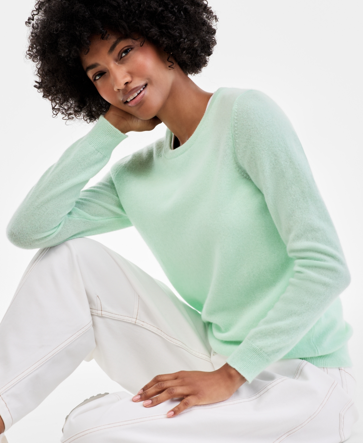 Click here for Charter Club Womens Long-Sleeve 100 Cashmere Crewn... prices