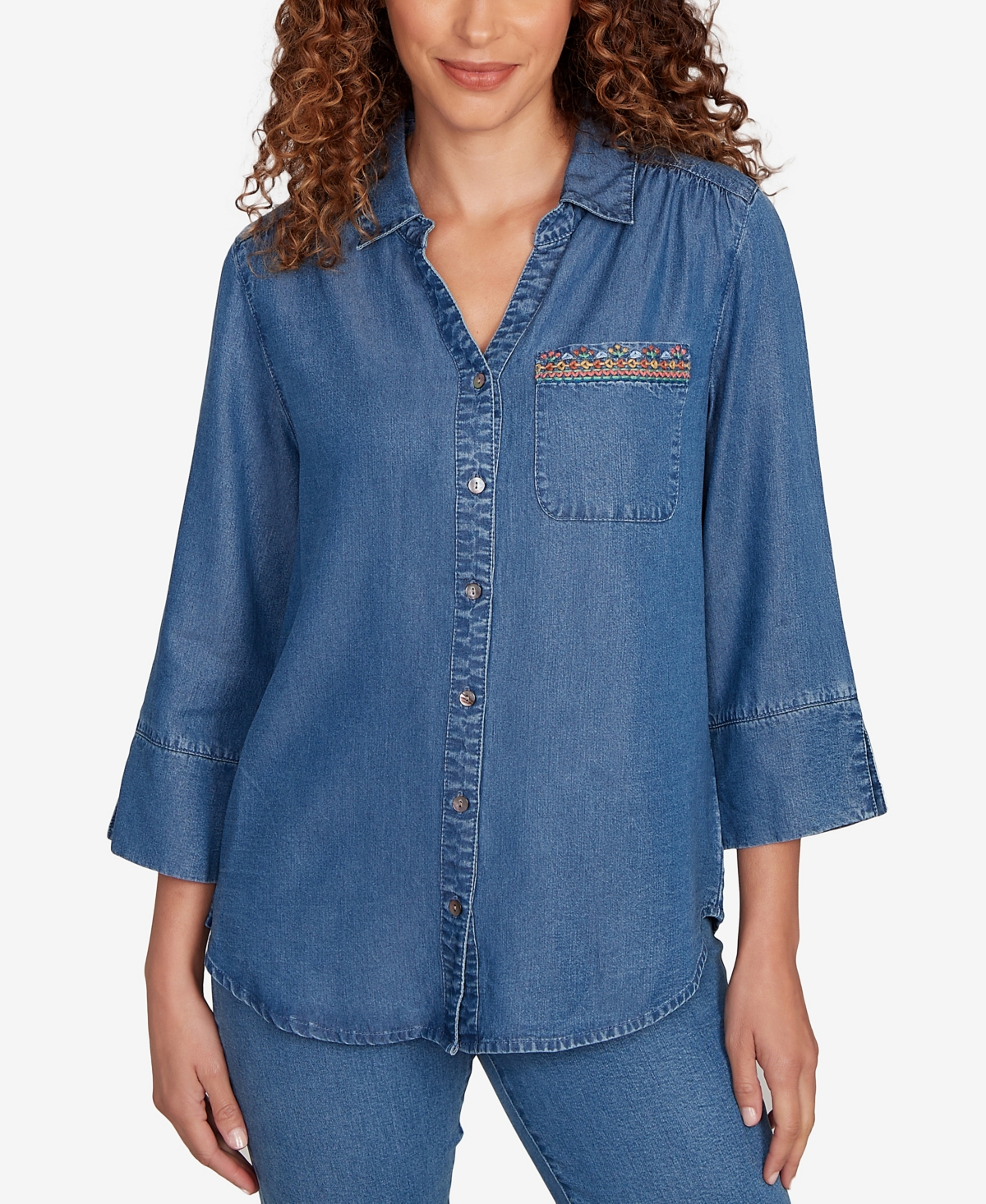 Click here for Alfred Dunner Petite El Paso Embroidered Butterfly... prices