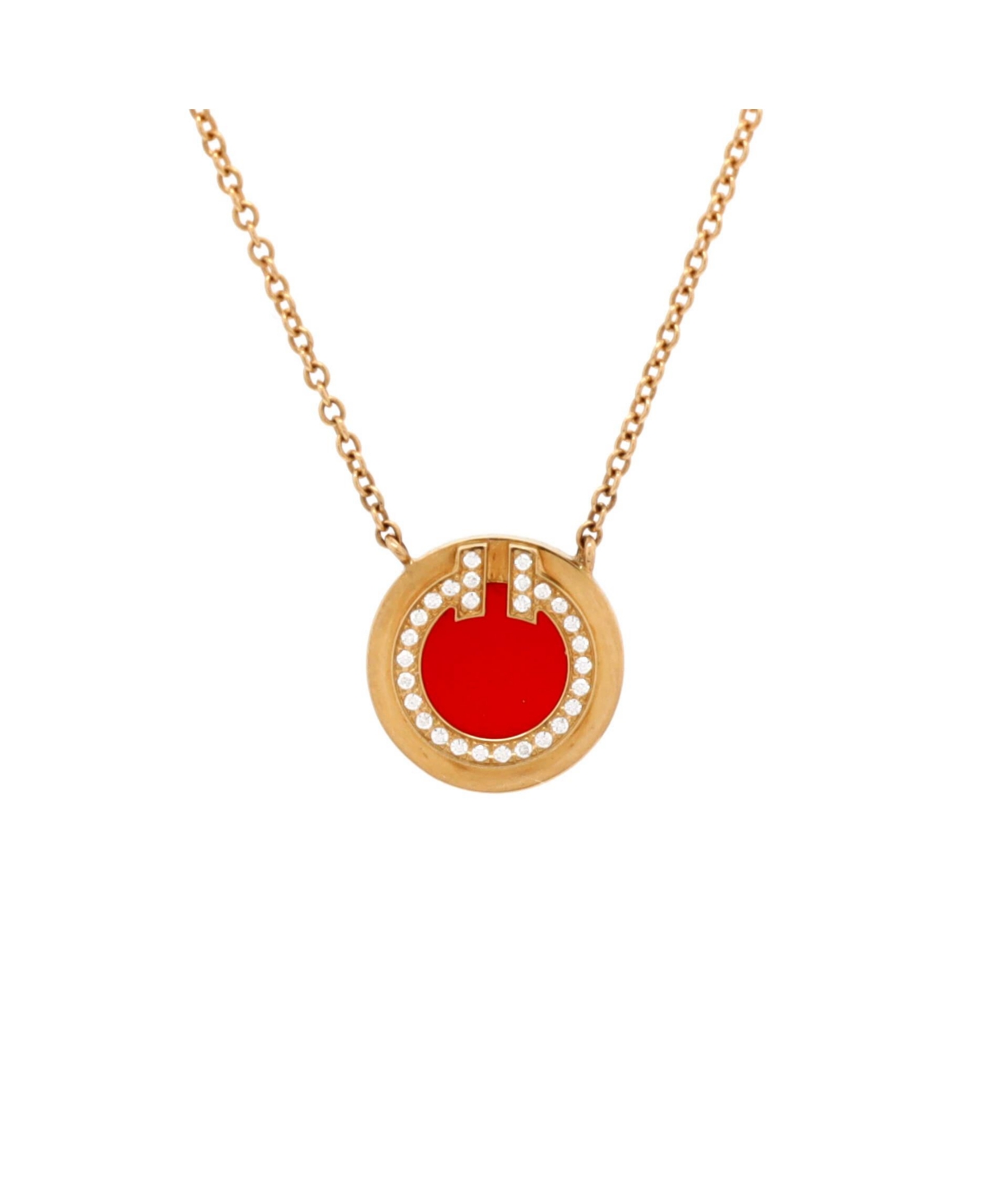 Click here for Pre-Owned Tiffany & Co. Small T Circle Pendant Nec... prices