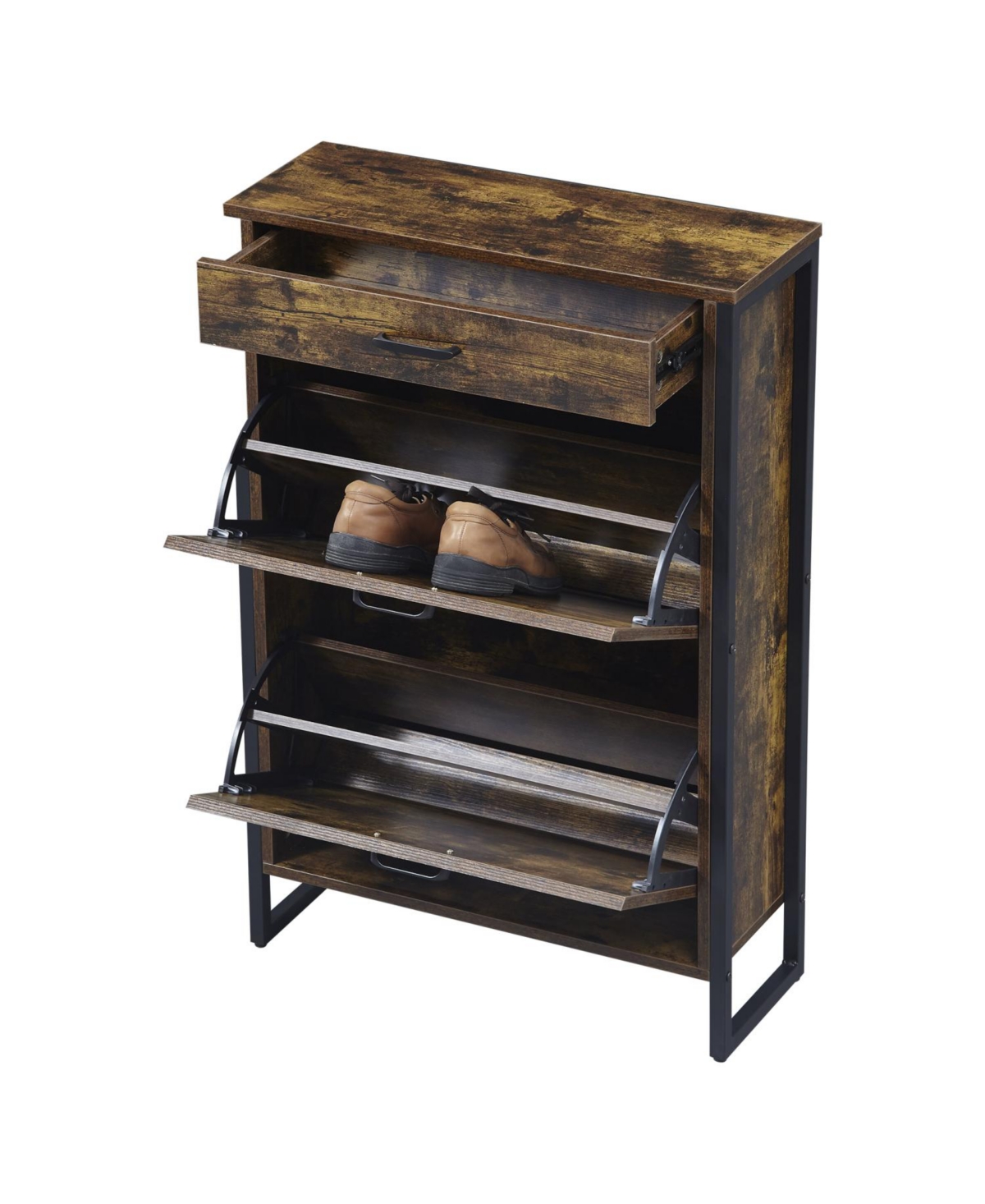Click here for Streamdale Slim Shoe Cabinet with Flip Drawers  Hi... prices