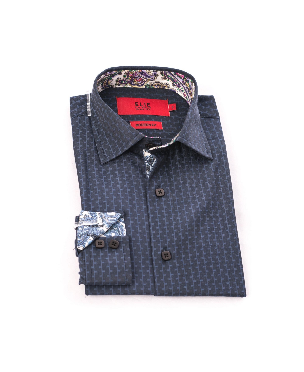 Click here for Elie Balleh Little Boys Navy Button-Down Slim Fit... prices