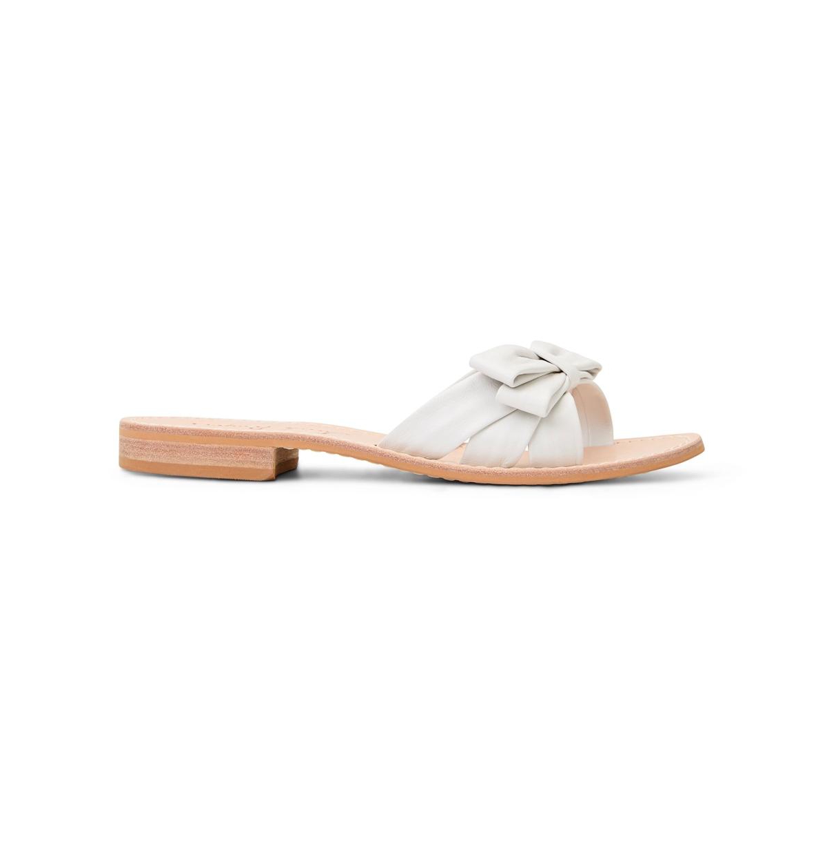 Click here for Brightly Bow Sandal - Nappa - White prices
