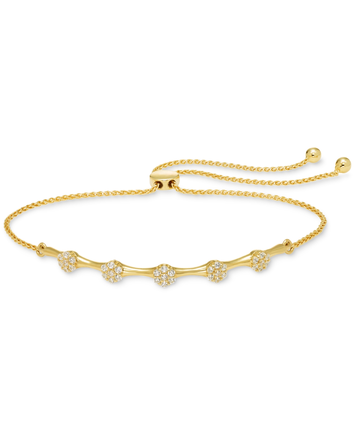 Click here for Diamond Cluster Station Bolo Bracelet (1/2 ct. t.w... prices