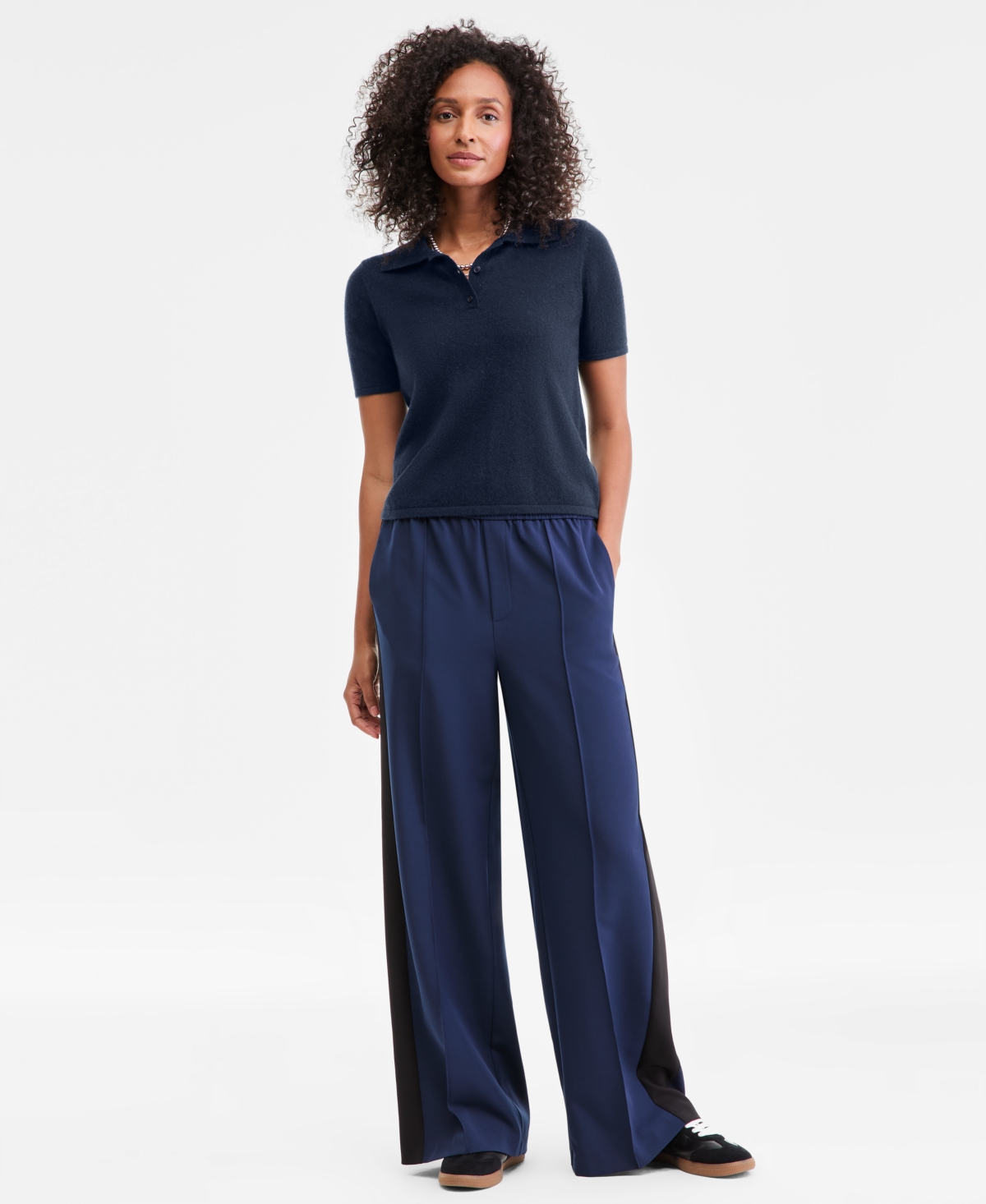 Click here for Charter Club Womens 100 Cashmere Short-Sleeve Polo... prices