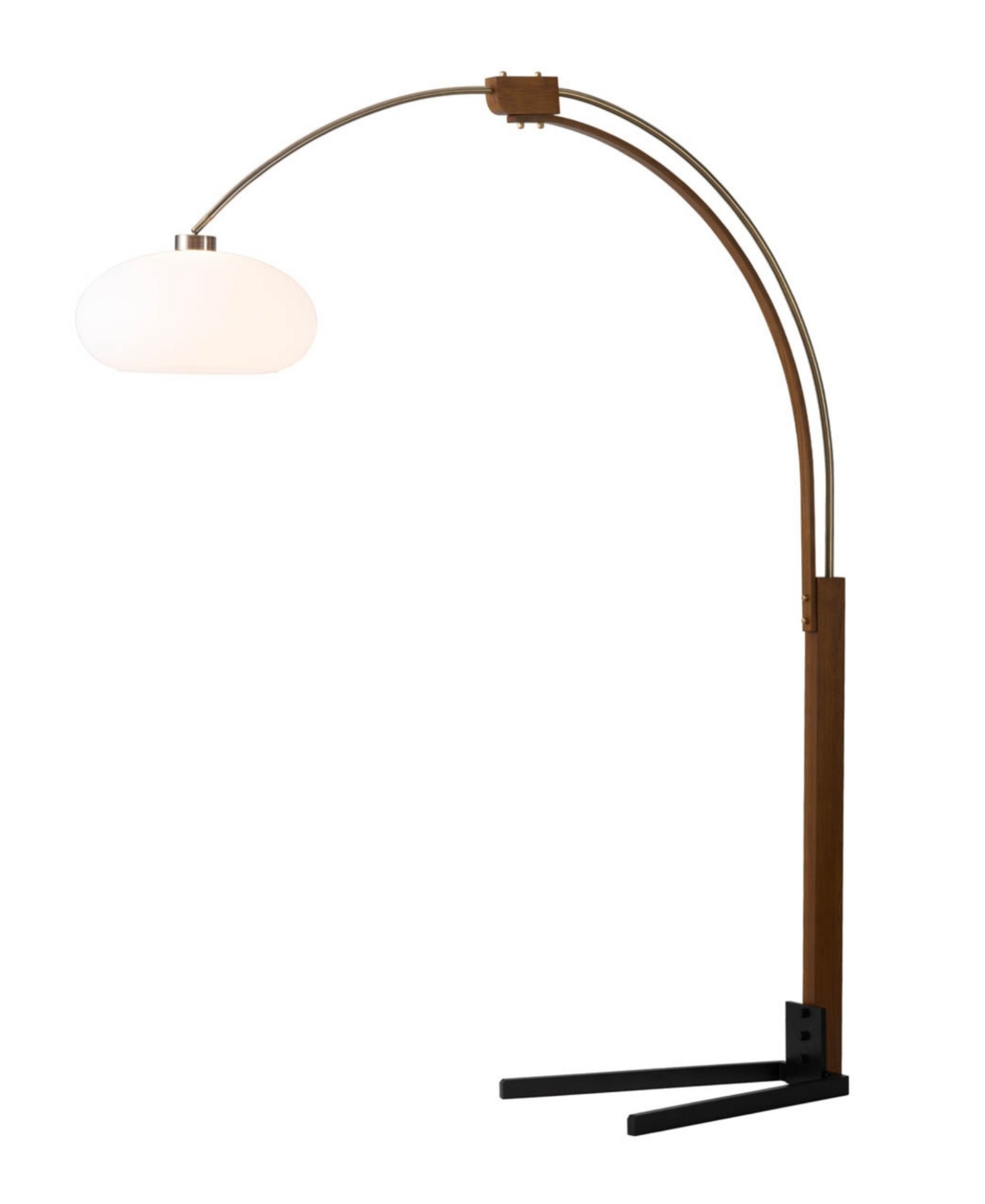 Click here for Nova of California 84 Wood Morelli Lucite Arc Floo... prices