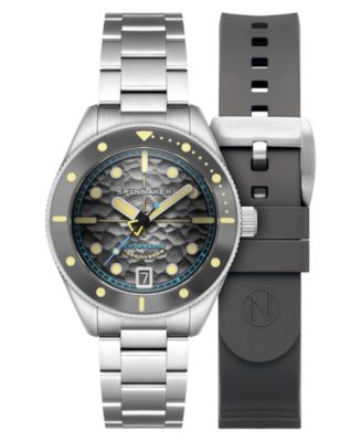 Spinnaker Men's Challenger Automatic Solid Stainless Steel Bracelet ...