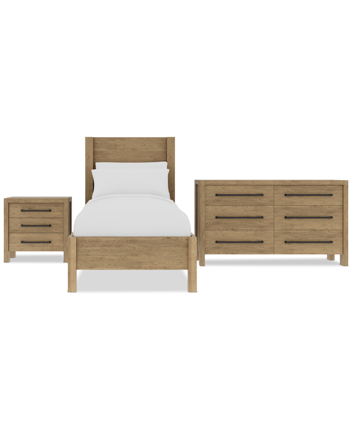 Click here for Davie 3-Pc. Twin Set (Panel Bed  Dresser & 3-Drawe... prices