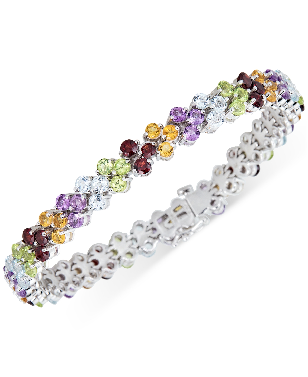 Click here for Multi-Gemstone Flex Bracelet (12-1/6 ct. t.w.) in... prices