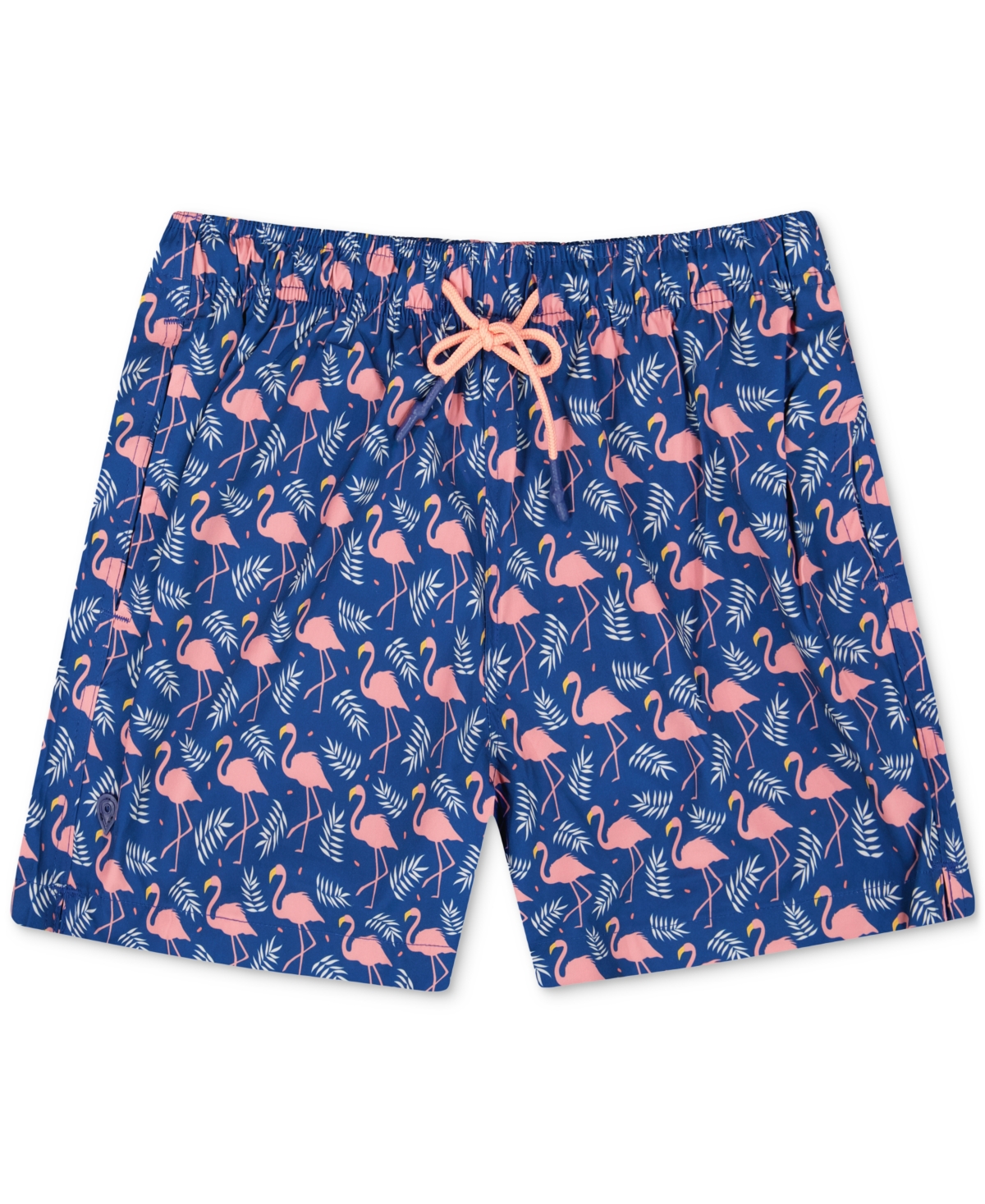 Click here for Sunset x Vine Mens Flamingo-Pattern Woven Swim Tru... prices