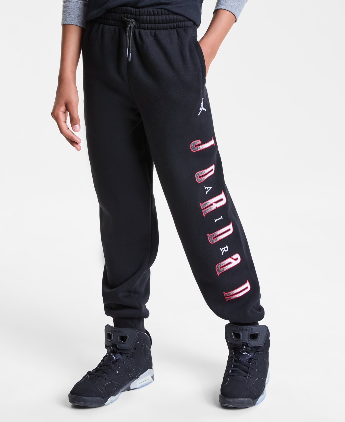 Click here for Jordan Boys 8-20 Gametime Chenille Patch Pants - B... prices