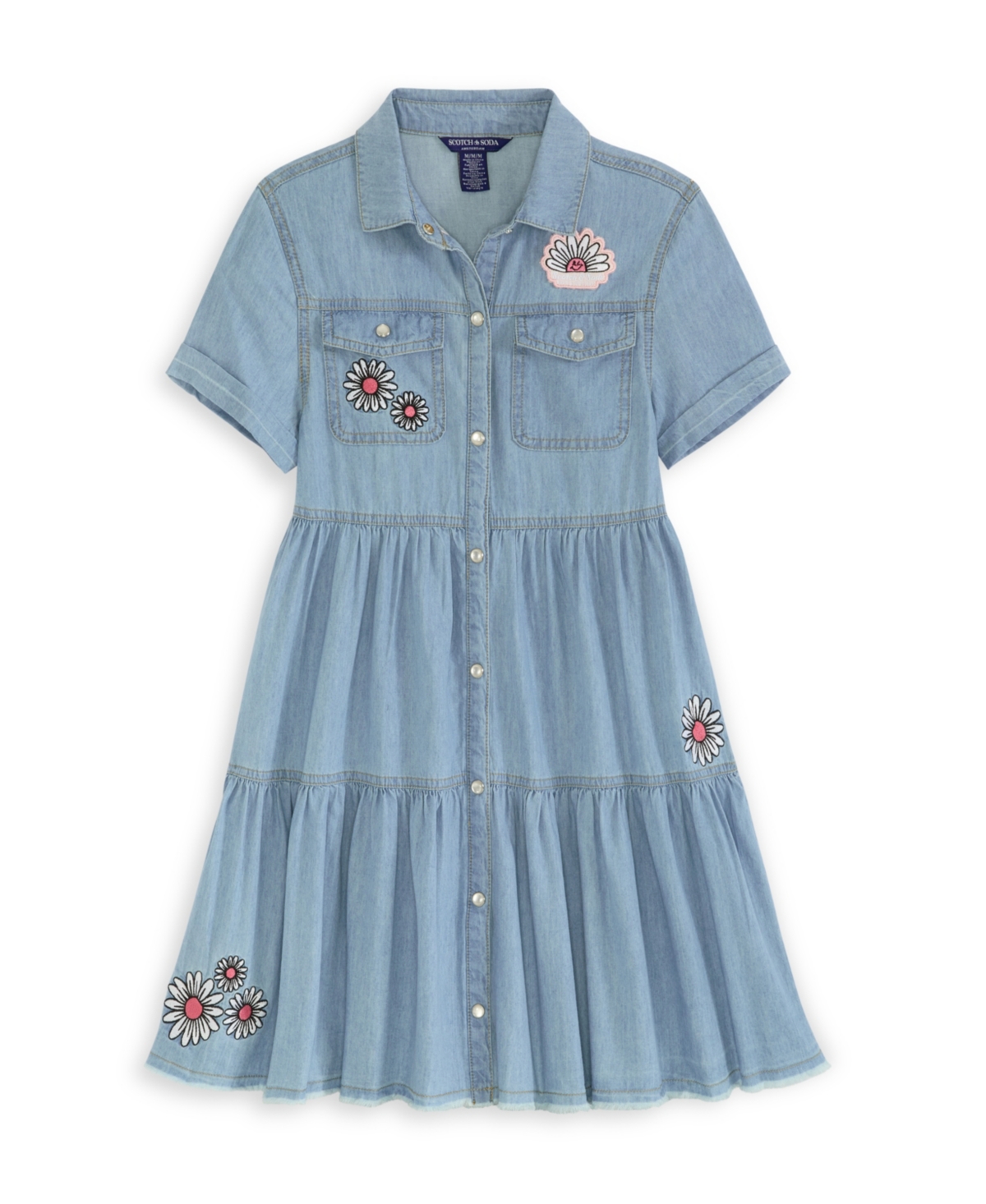 Click here for Scotch & Soda Big Girls Short Sleeve Lightweight D... prices