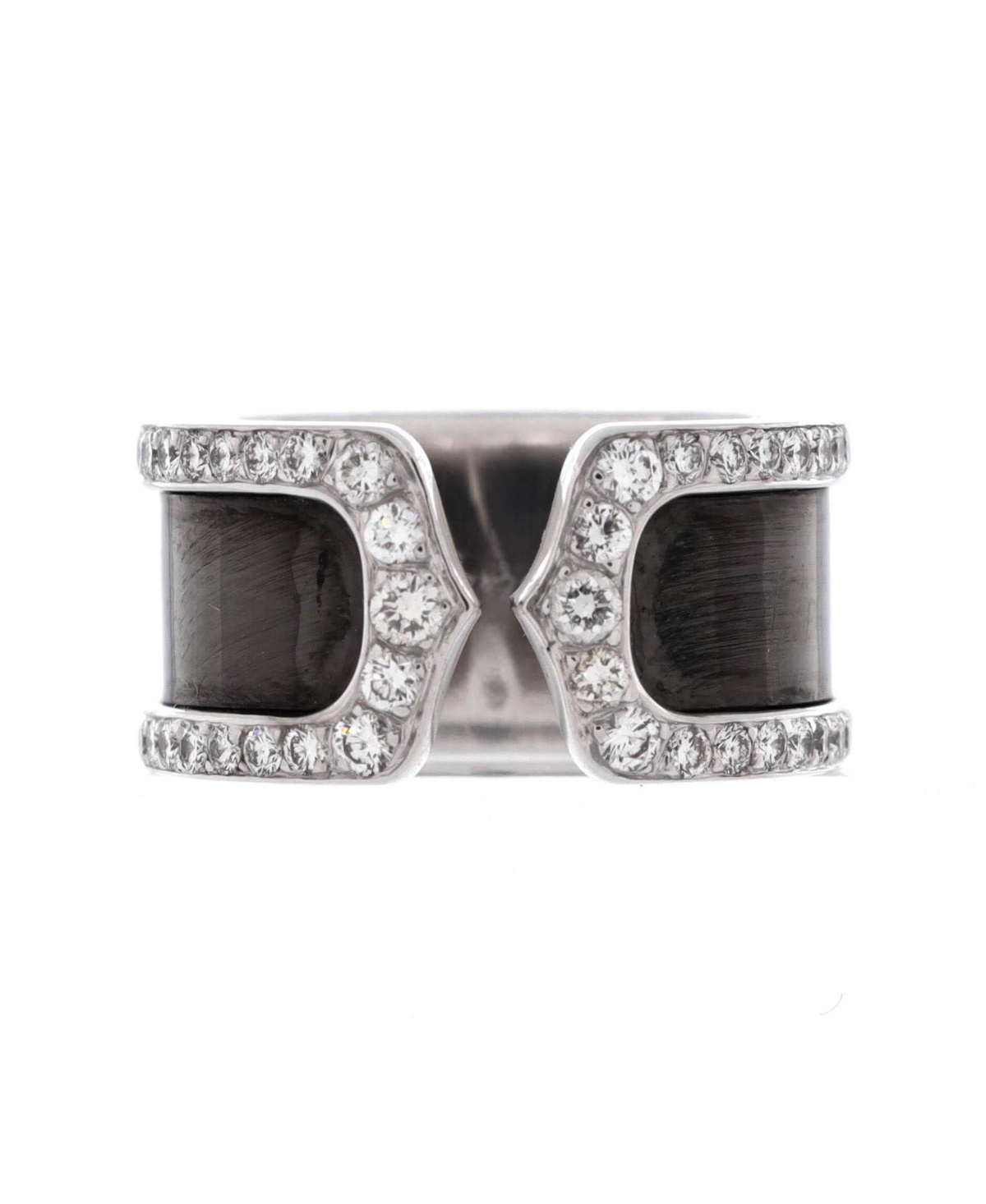 Click here for Pre-Owned Cartier C de Cartier Ring 18K White Gold... prices