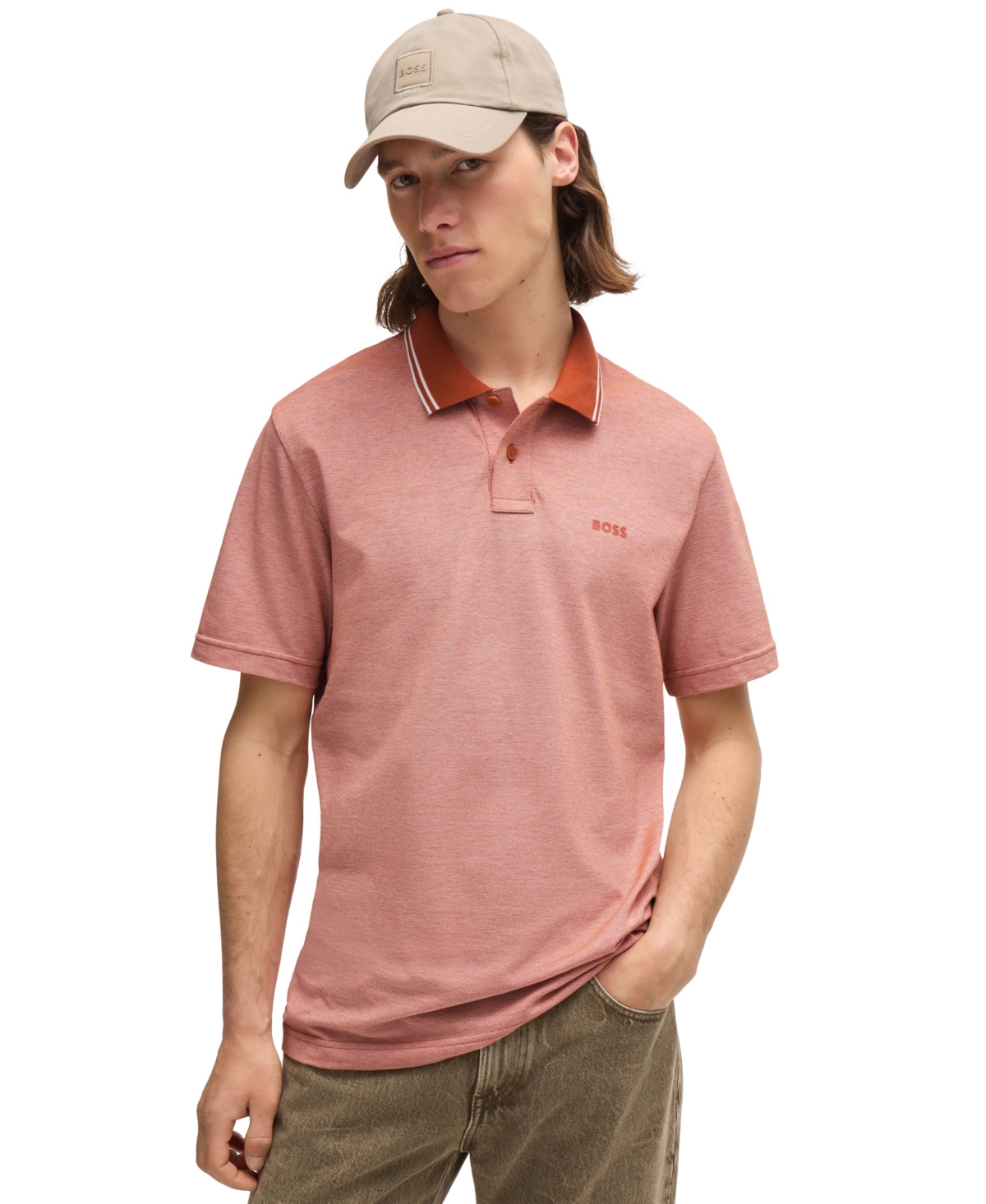 Click here for Boss by Hugo Boss Mens Oxford-Pique Cotton Relaxed... prices