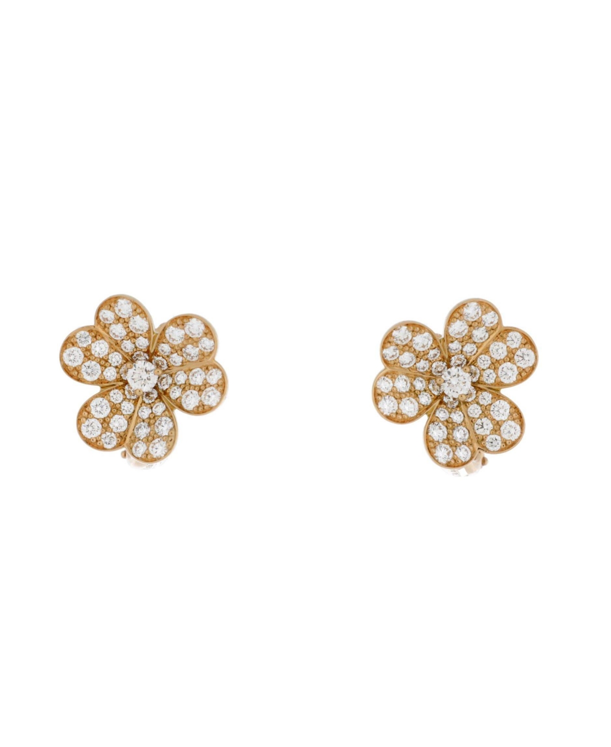 Click here for Pre-Owned Van Cleef & Arpels Small Frivole Stud Ea... prices