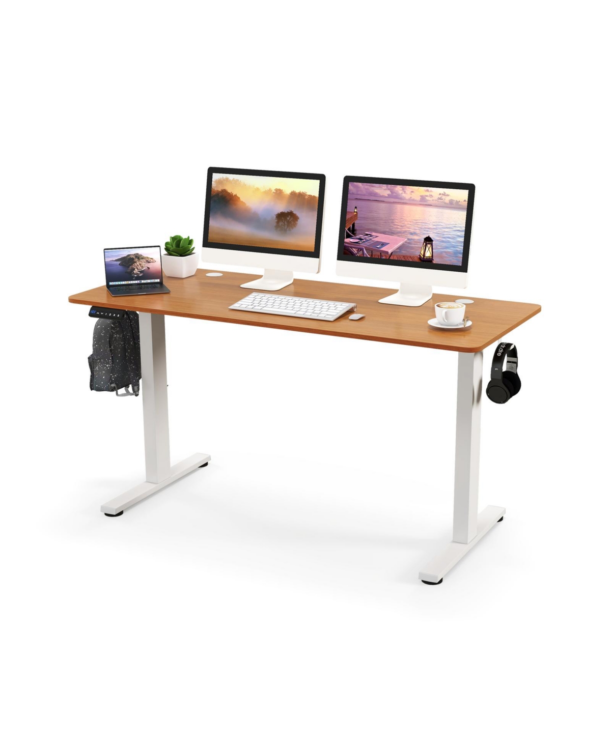 Click here for 55 x 24 Inches Sit Stand Home Office Desk with 3 M... prices