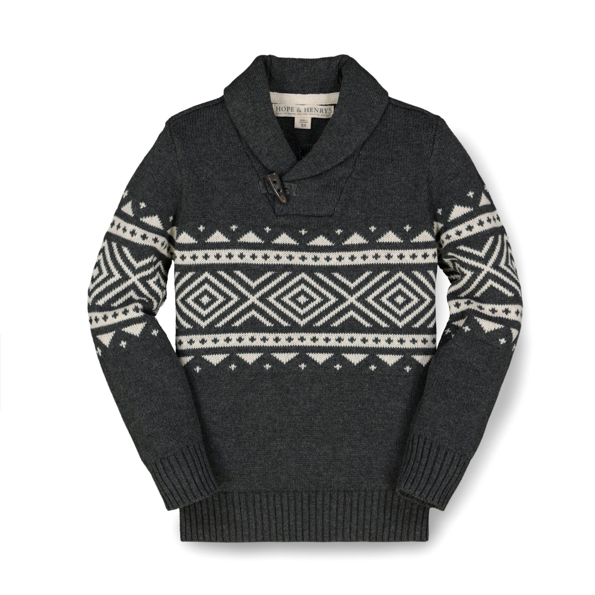 Click here for Hope & Henry Baby Boys Long Sleeve Textured Shawl... prices